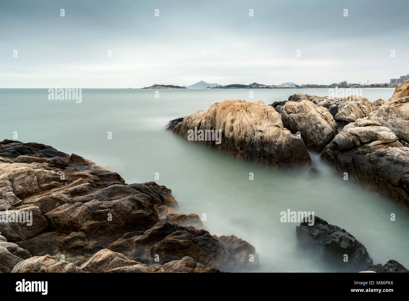 Southeastern China coastal scenery, sea and rocks Stock Photo - Alamy