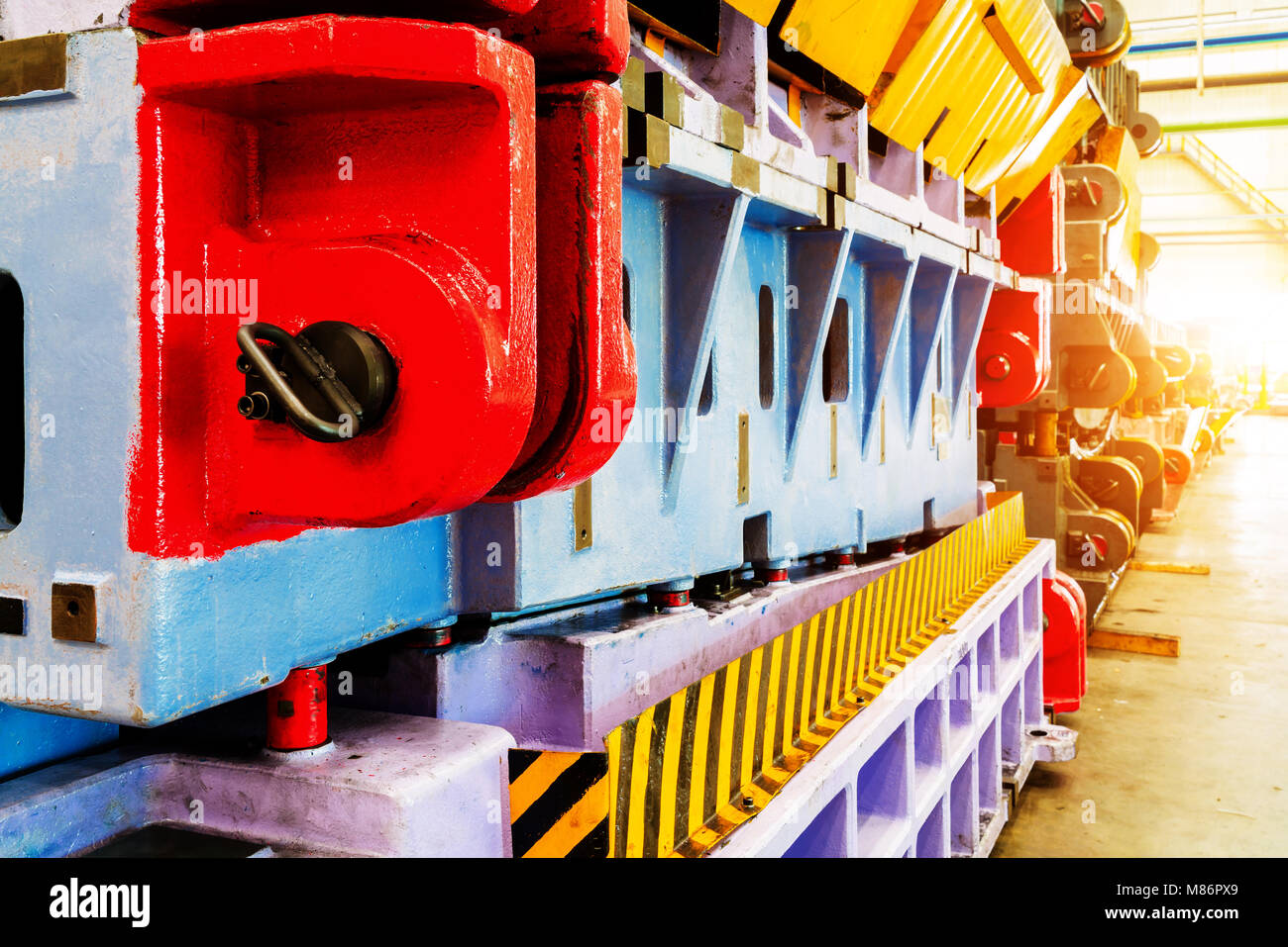 Modern car factory, mold and equipment storage warehouse Stock Photo ...