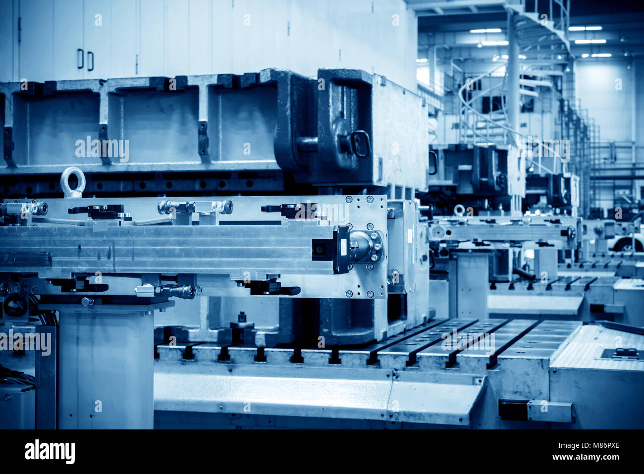 Modern car factory, mold and equipment storage warehouse Stock Photo ...