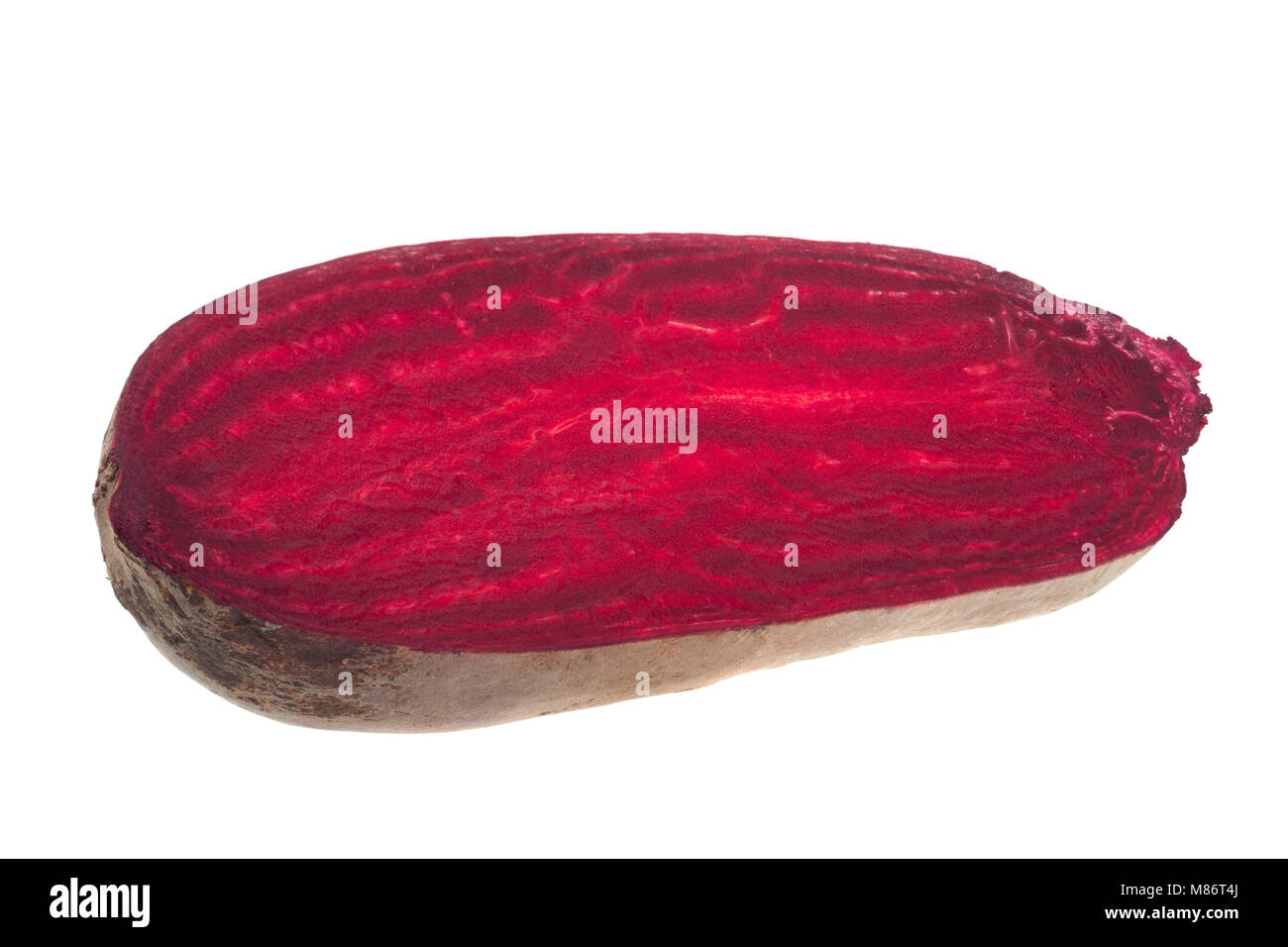 Long beet root vegetable closeup isolated on white Stock Photo - Alamy