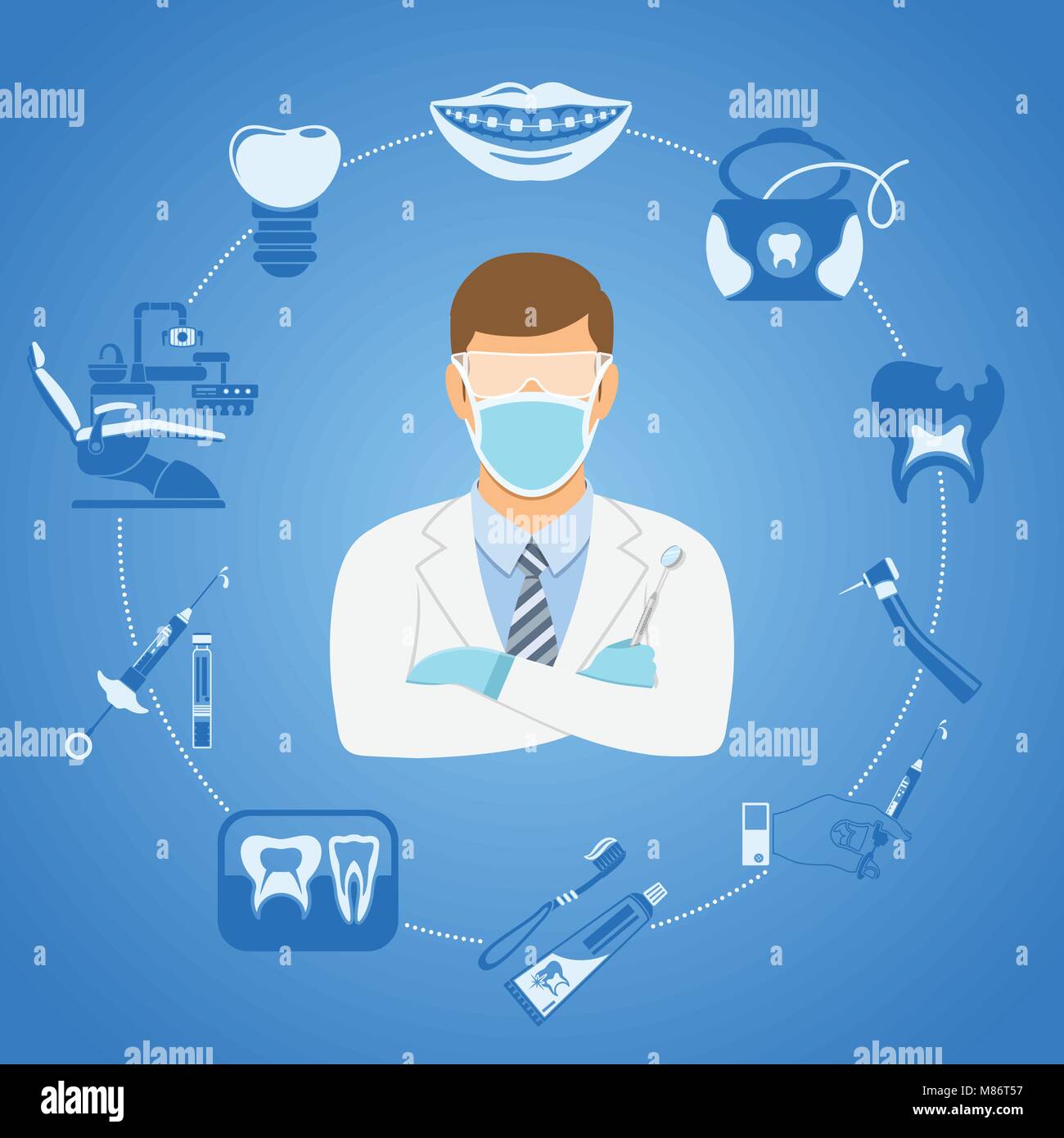 Dental infographics set hi-res stock photography and images - Alamy