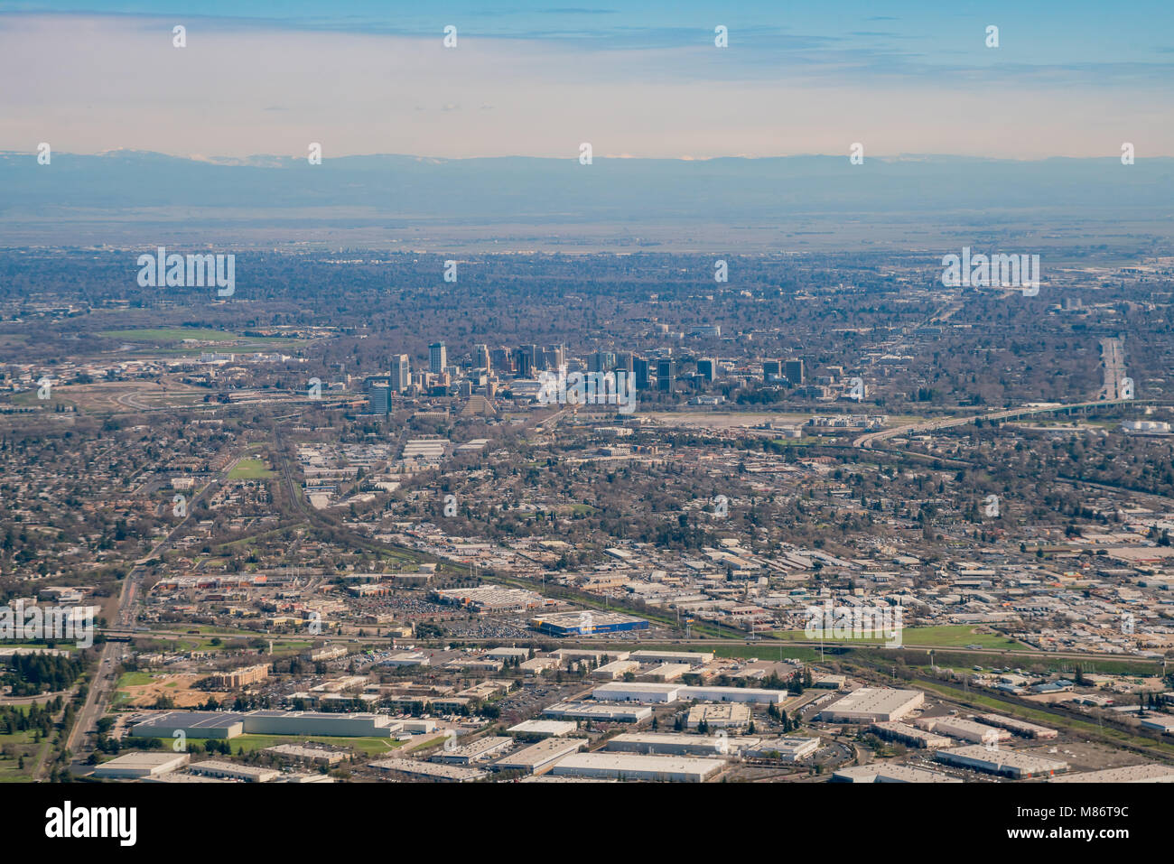 Aerial of downtown sacramento hi-res stock photography and images - Alamy