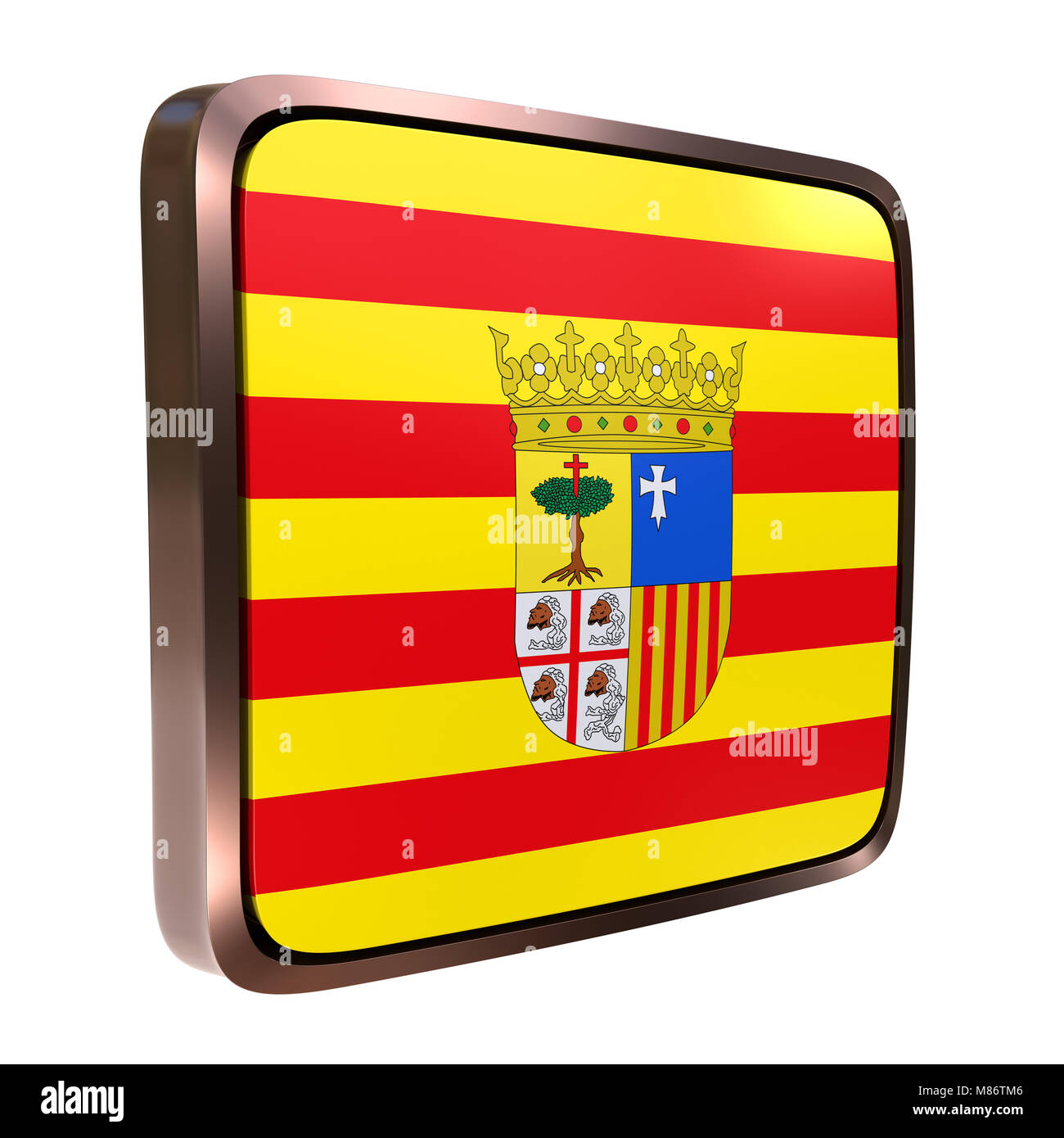 Zaragoza flag Cut Out Stock Images & Pictures - Alamy