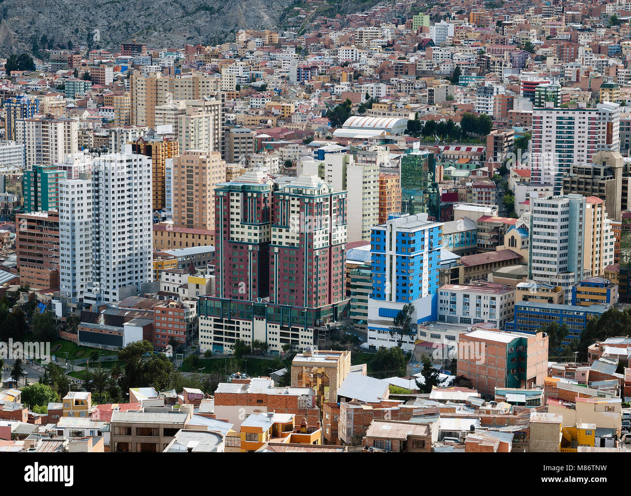 City skyline, La Paz, Bolivia Stock Photo - Alamy