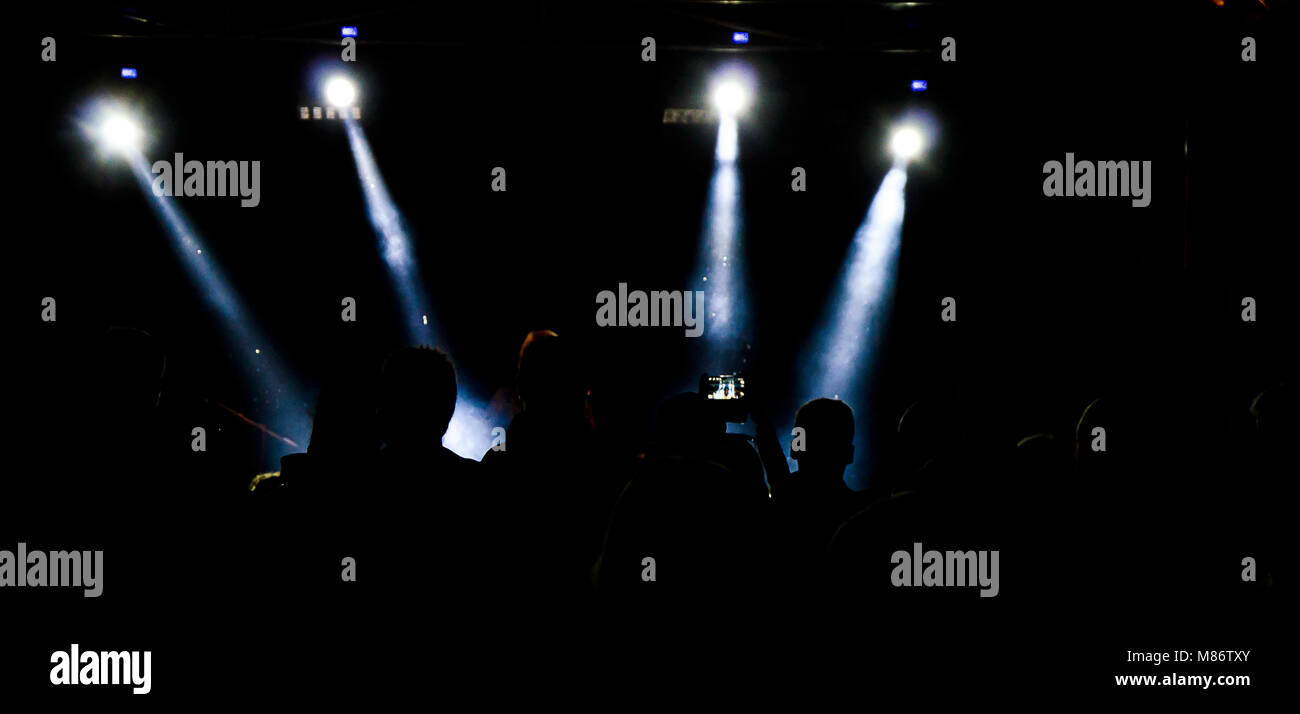 Concert event in shadows Stock Photo - Alamy