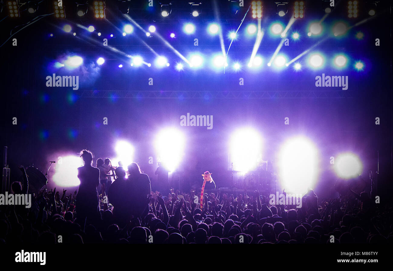 Concert event in shadows Stock Photo - Alamy