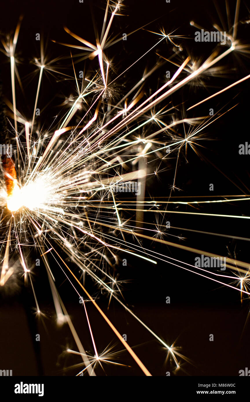Firework sparkler burning isolated in hi-res stock photography and ...