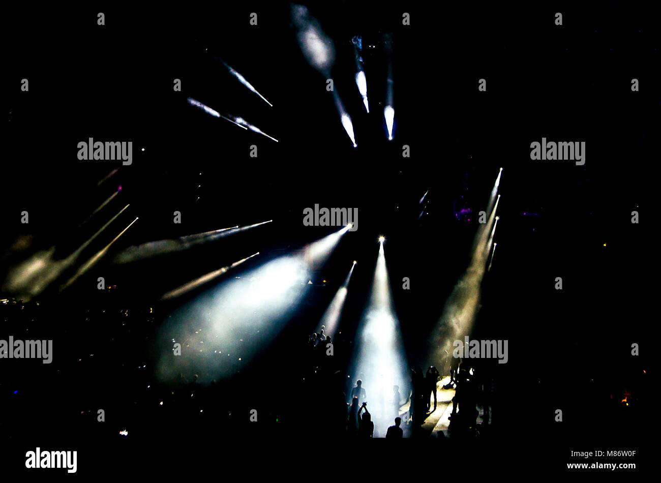 Concert event in shadows Stock Photo - Alamy