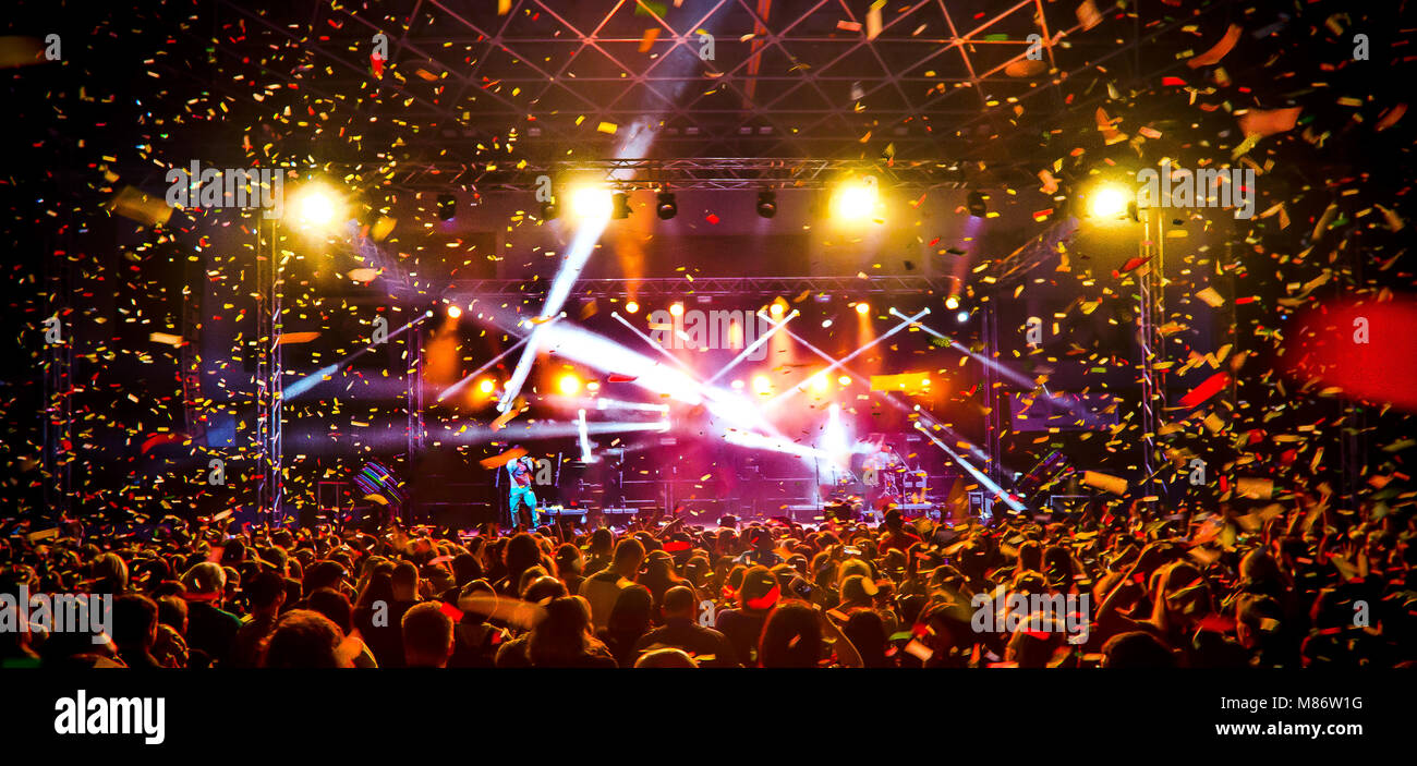 Concert event in shadows Stock Photo - Alamy