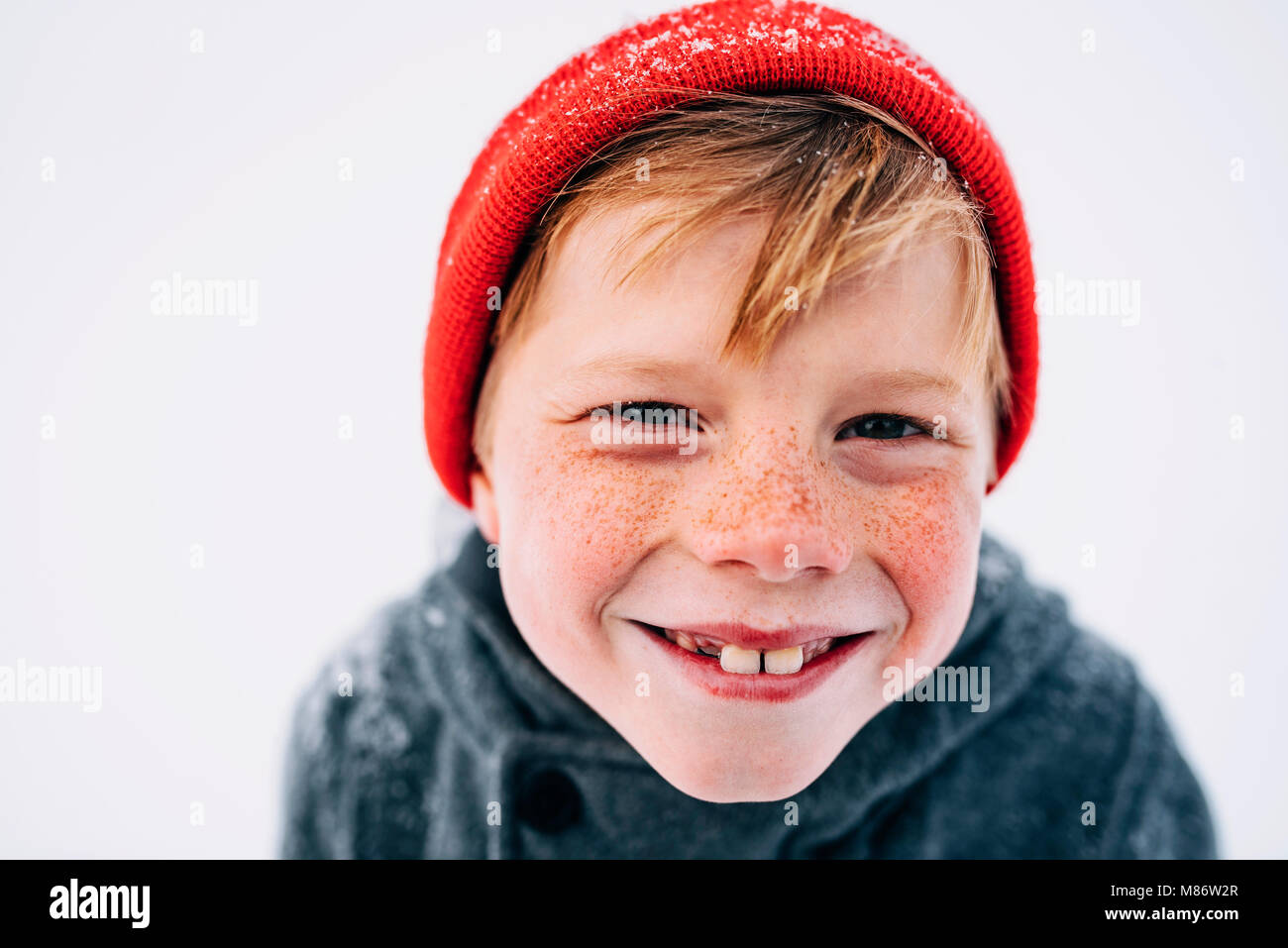 Boy with freckles hi-res stock photography and images - Alamy