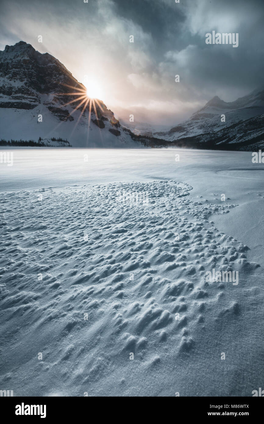 Rural winter landscape, Lake Louise, Alberta, Canada Stock Photo - Alamy