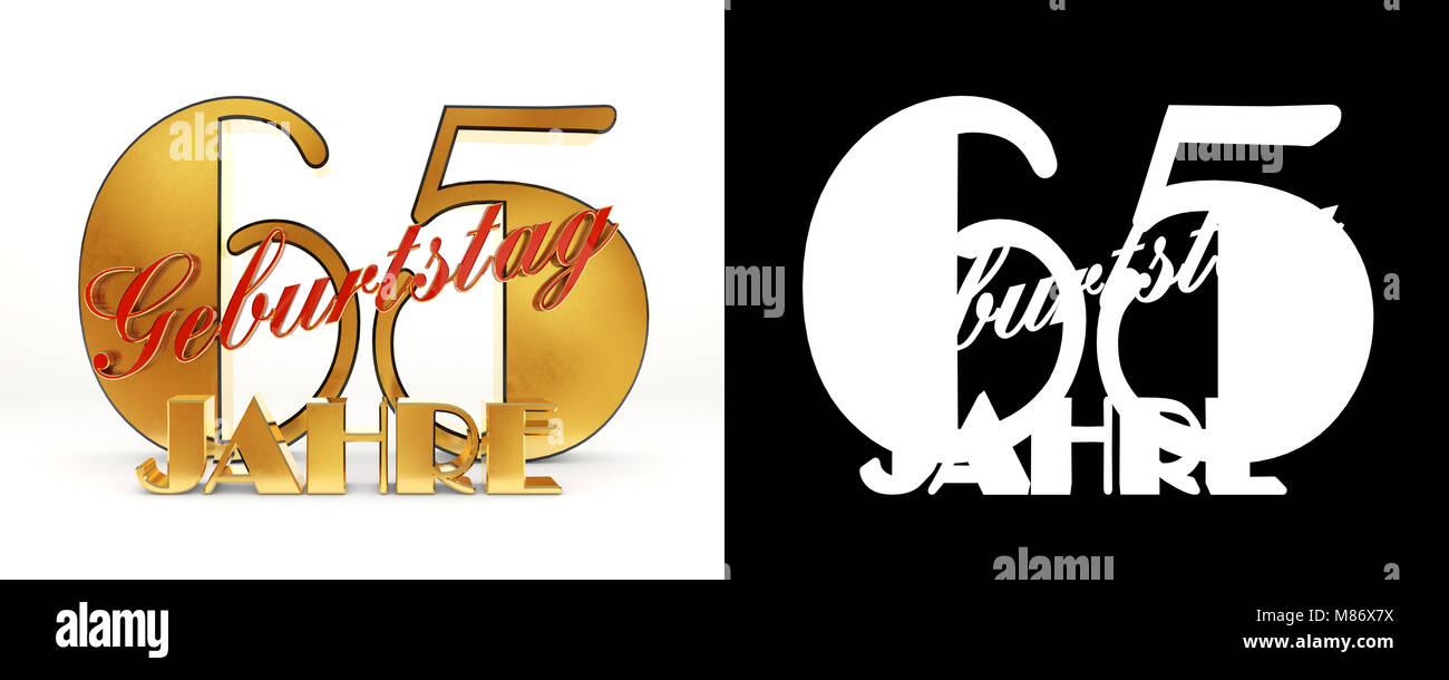 Number sixty five years (65 years) celebration design. Anniversary ...