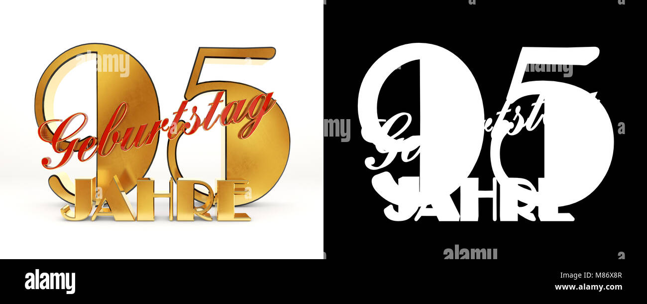 Number ninety five years (95 years) celebration design. Anniversary ...