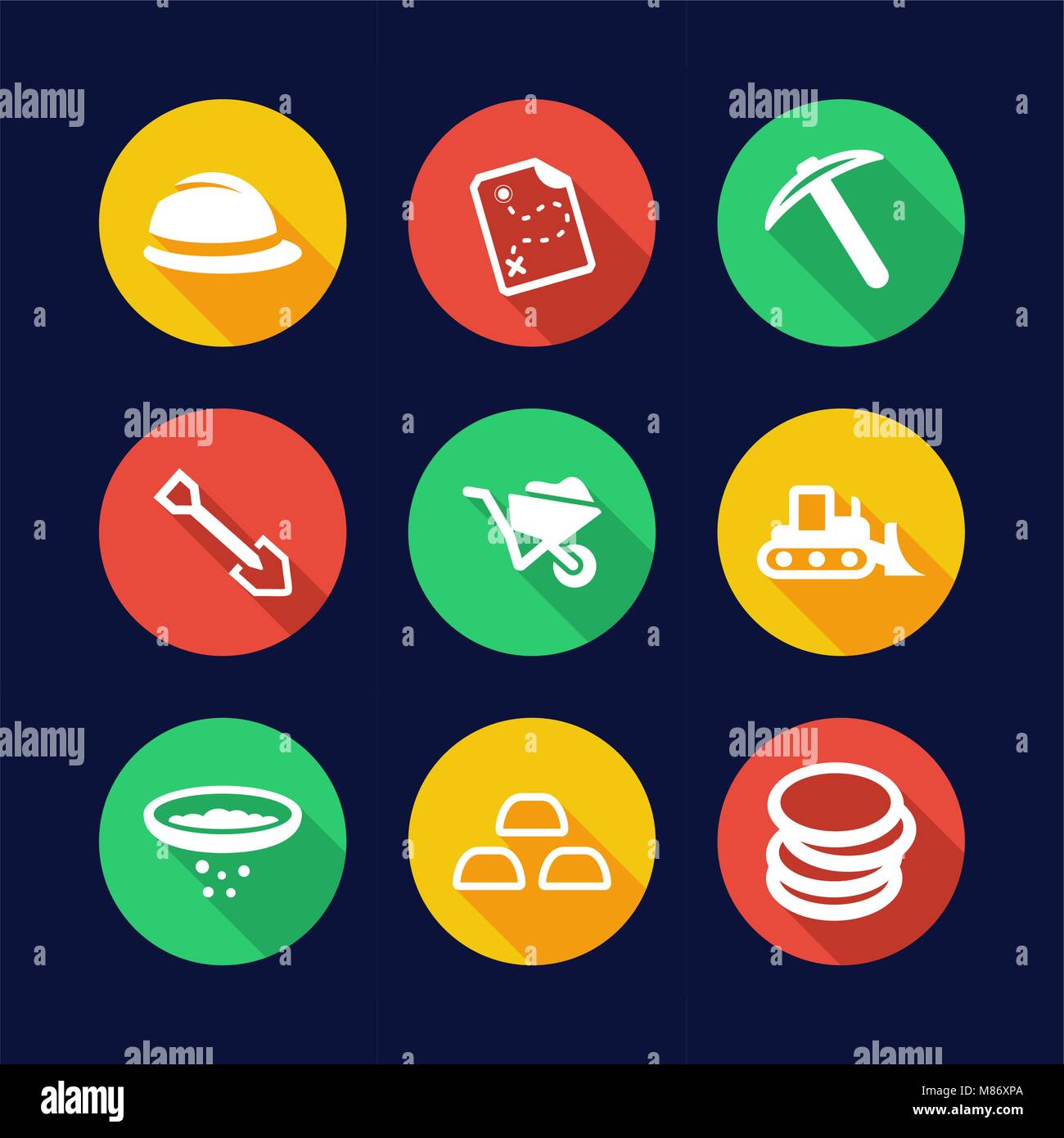 Gold rush panning Stock Vector Images - Alamy