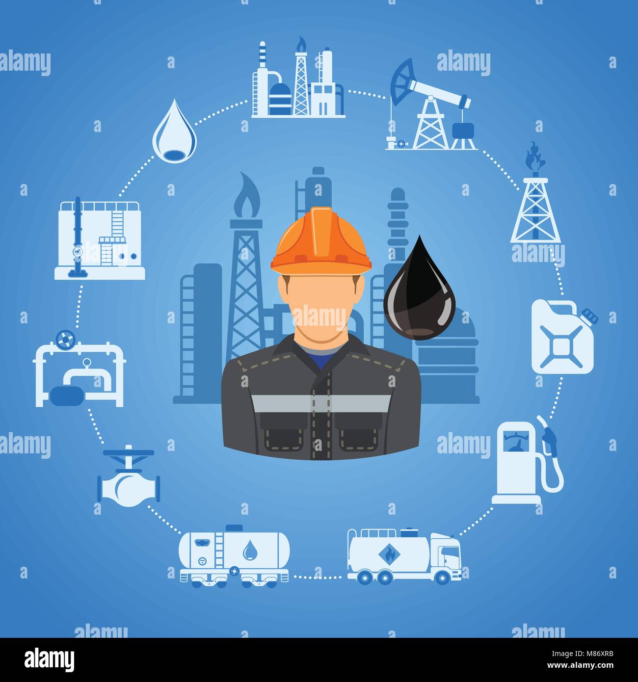 Oil Industry Concept Stock Vector Image & Art - Alamy