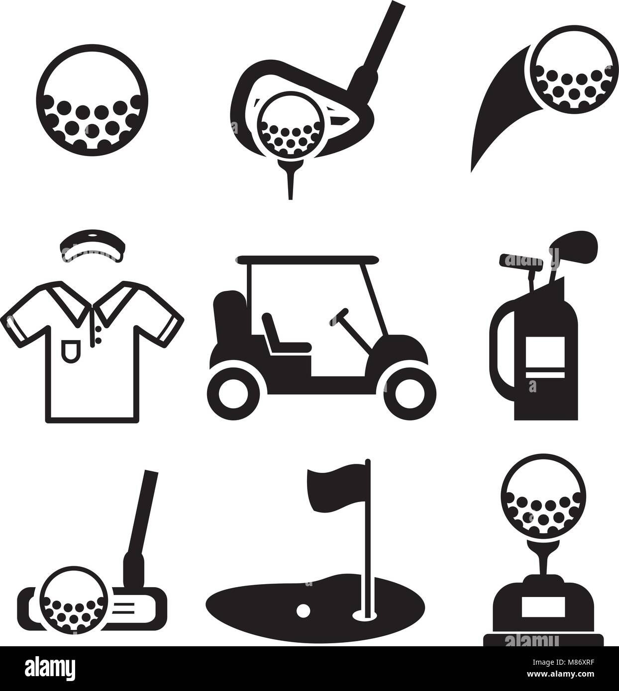 Black golf cap Stock Vector Images - Alamy