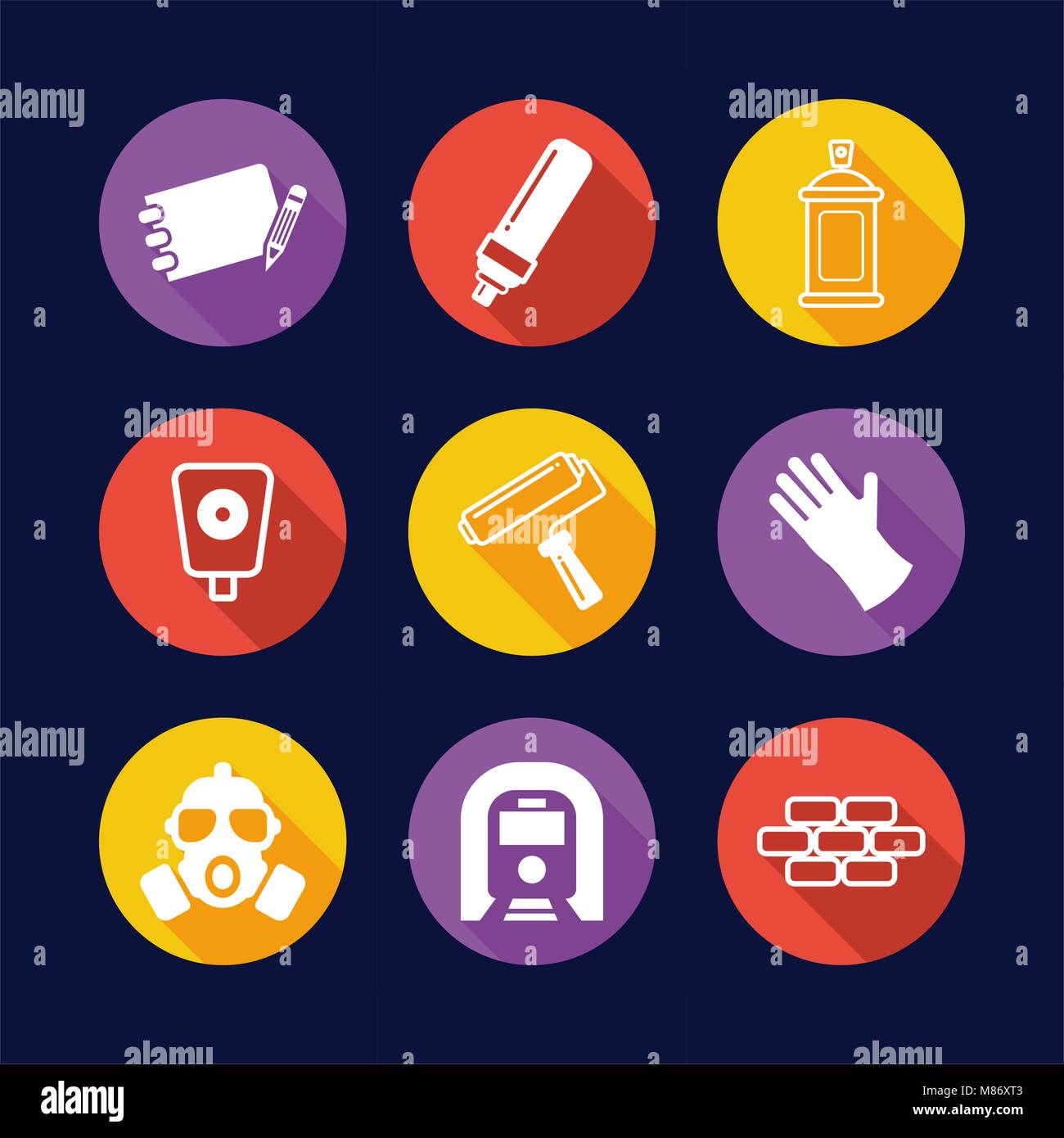 Graffiti train Stock Vector Images - Alamy