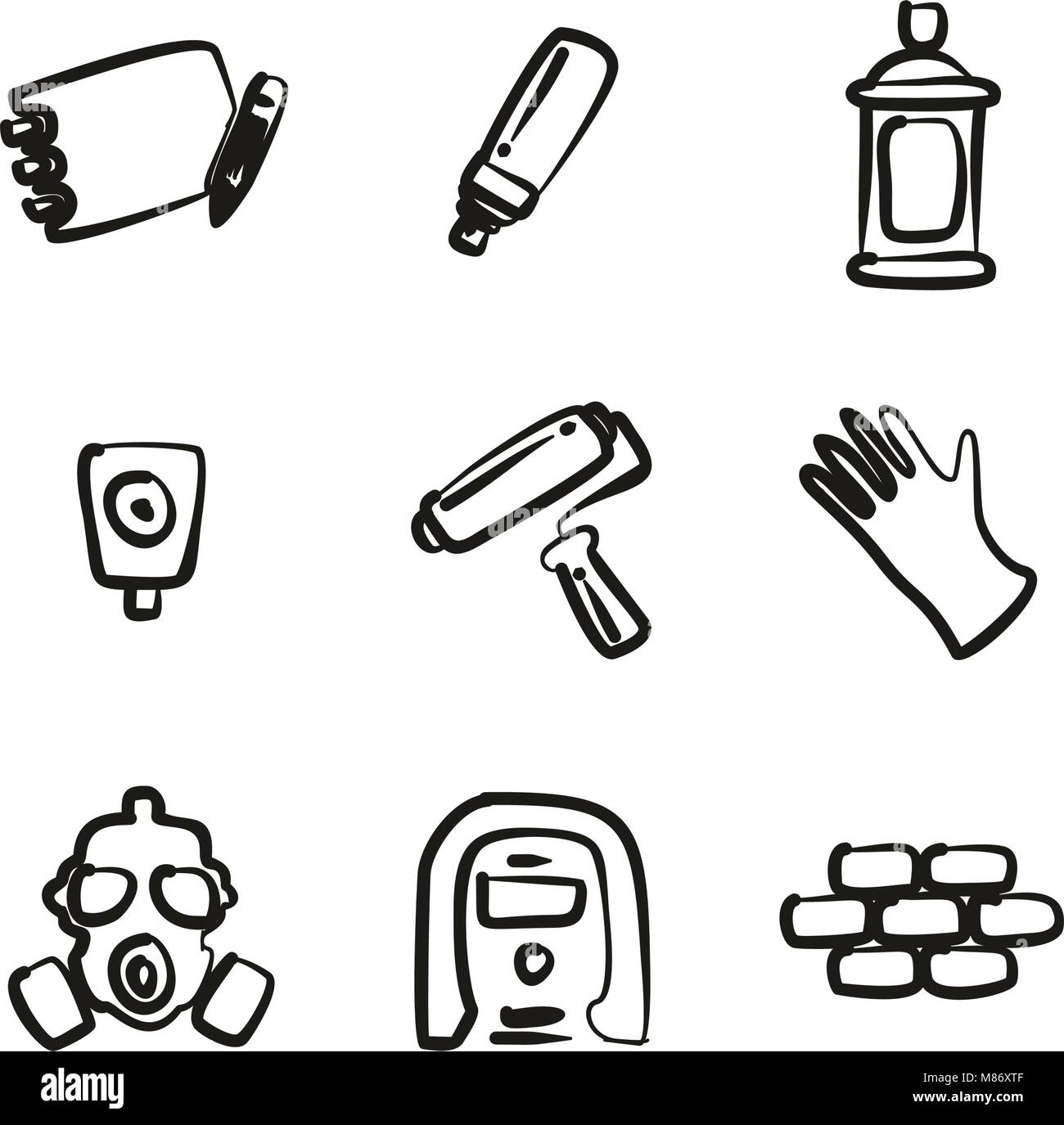 Graffiti train Stock Vector Images - Alamy