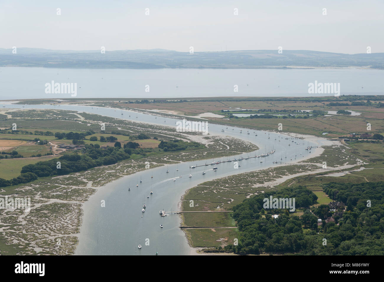 Beaulieu River meets the Sea Stock Photo - Alamy