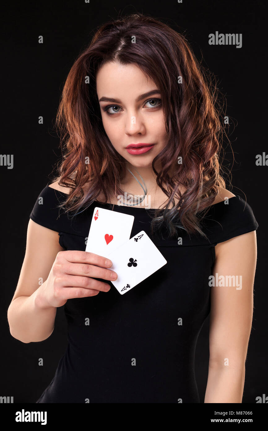 Female croupier hi-res stock photography and images - Alamy