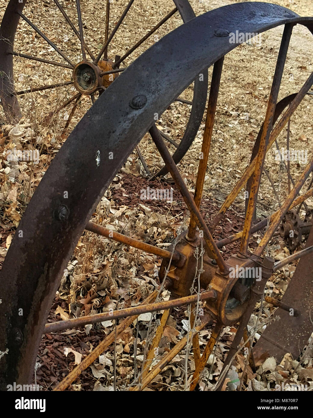 Old Wagon Wheel Stock Photo - Alamy