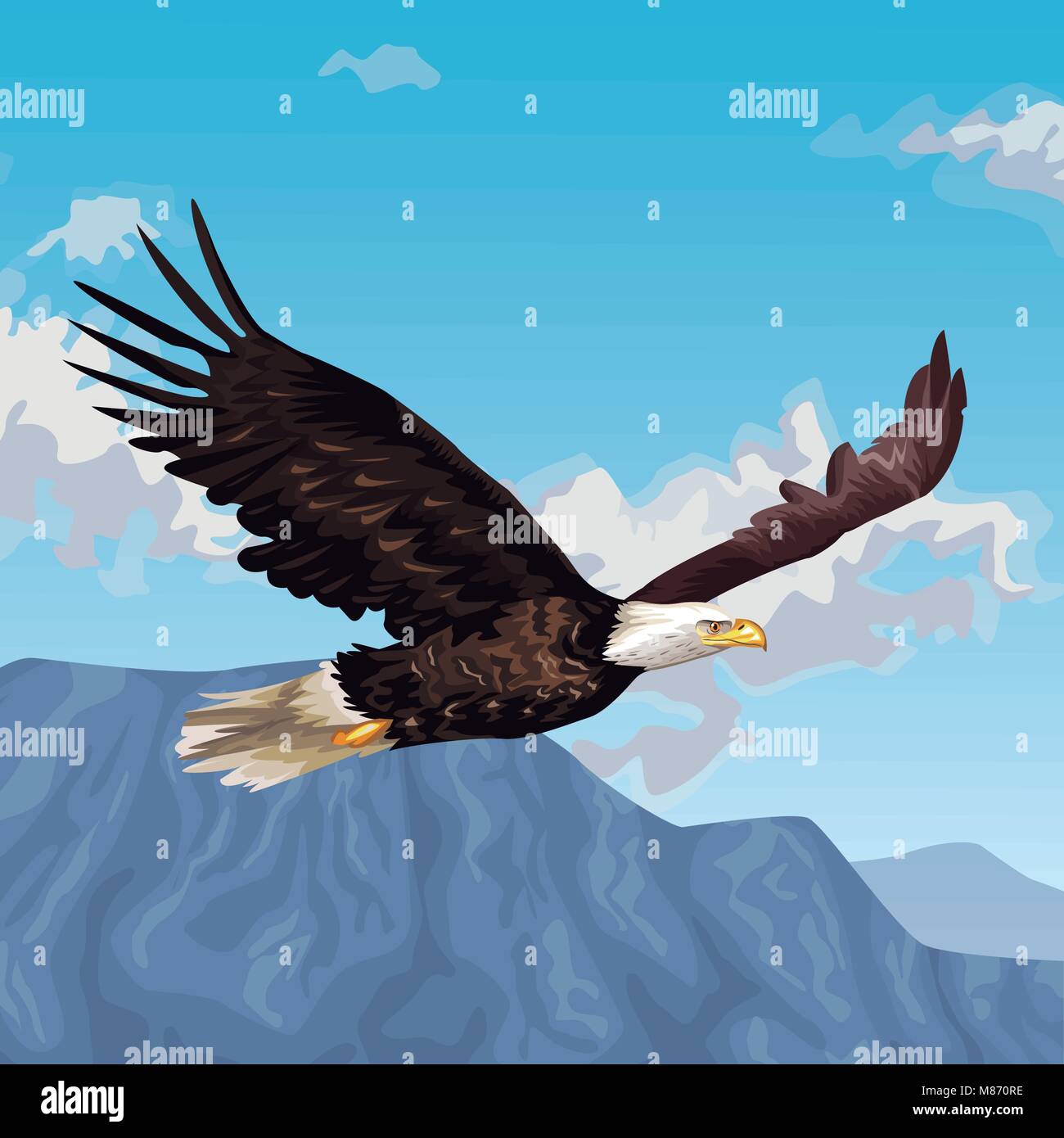 How To Draw A Eagle Flying