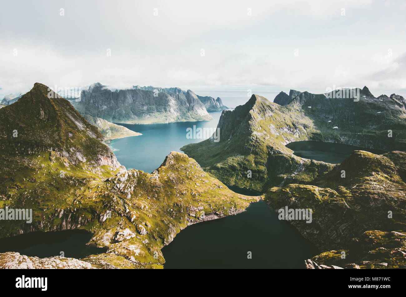 Mountains and fjords Landscape in Norway Travel scenery scandinavian ...