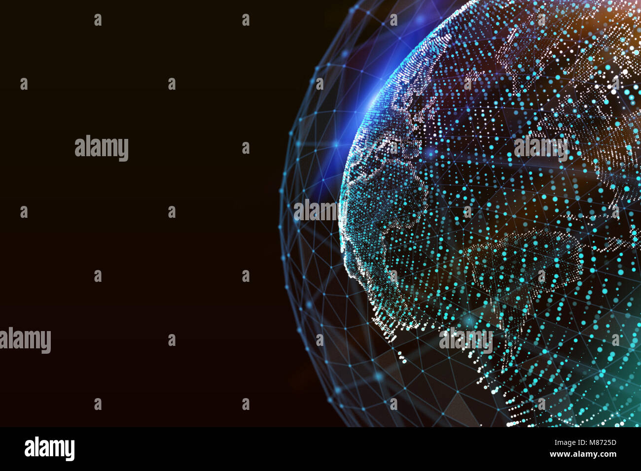 Digital earth map hi-res stock photography and images - Alamy