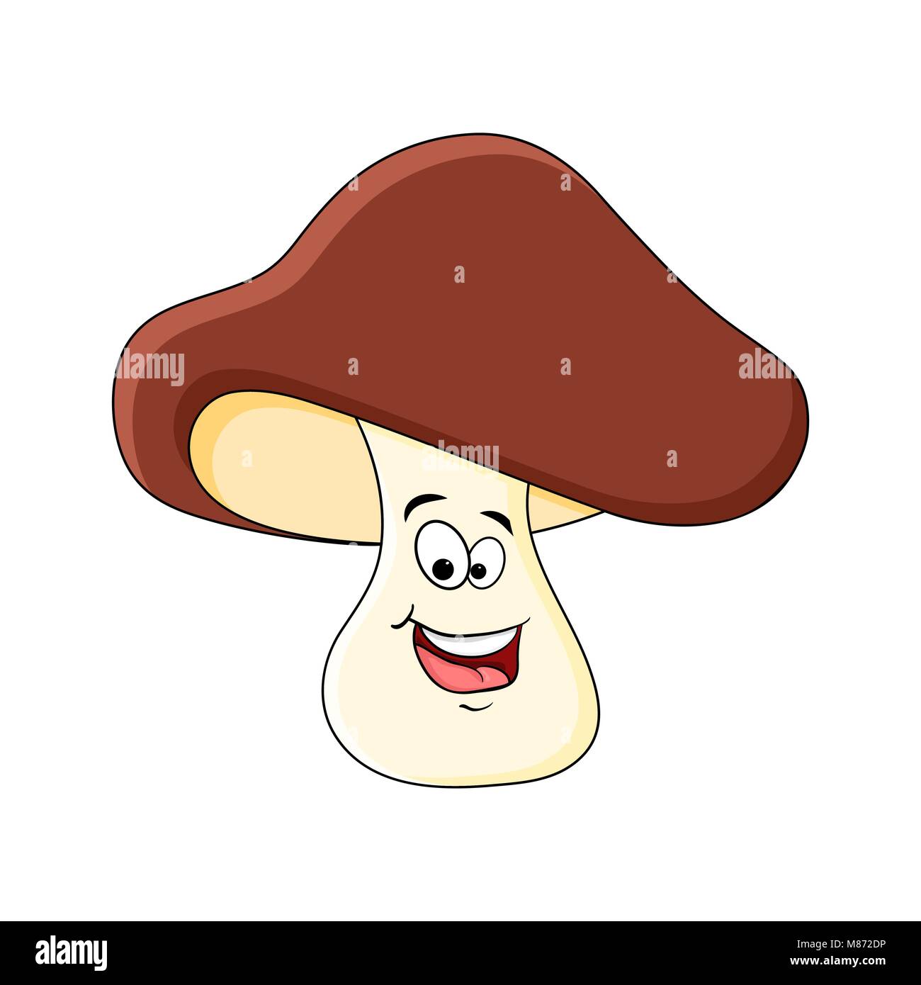 Mushroom character logo Stock Vector Images - Alamy
