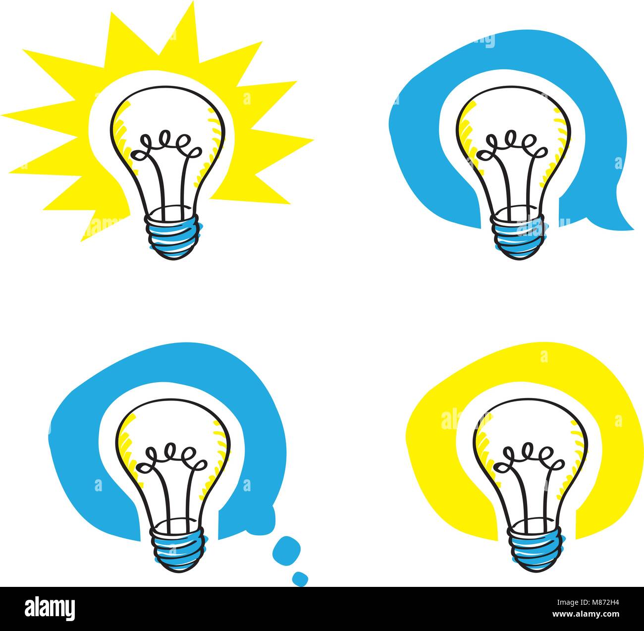 Cartoon lightbulb hi-res stock photography and images - Alamy