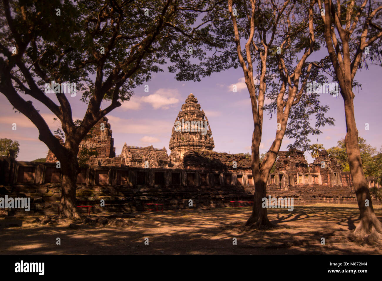 the Khmer Temple Ruins of the Phimai Historical park at the Phimai ...