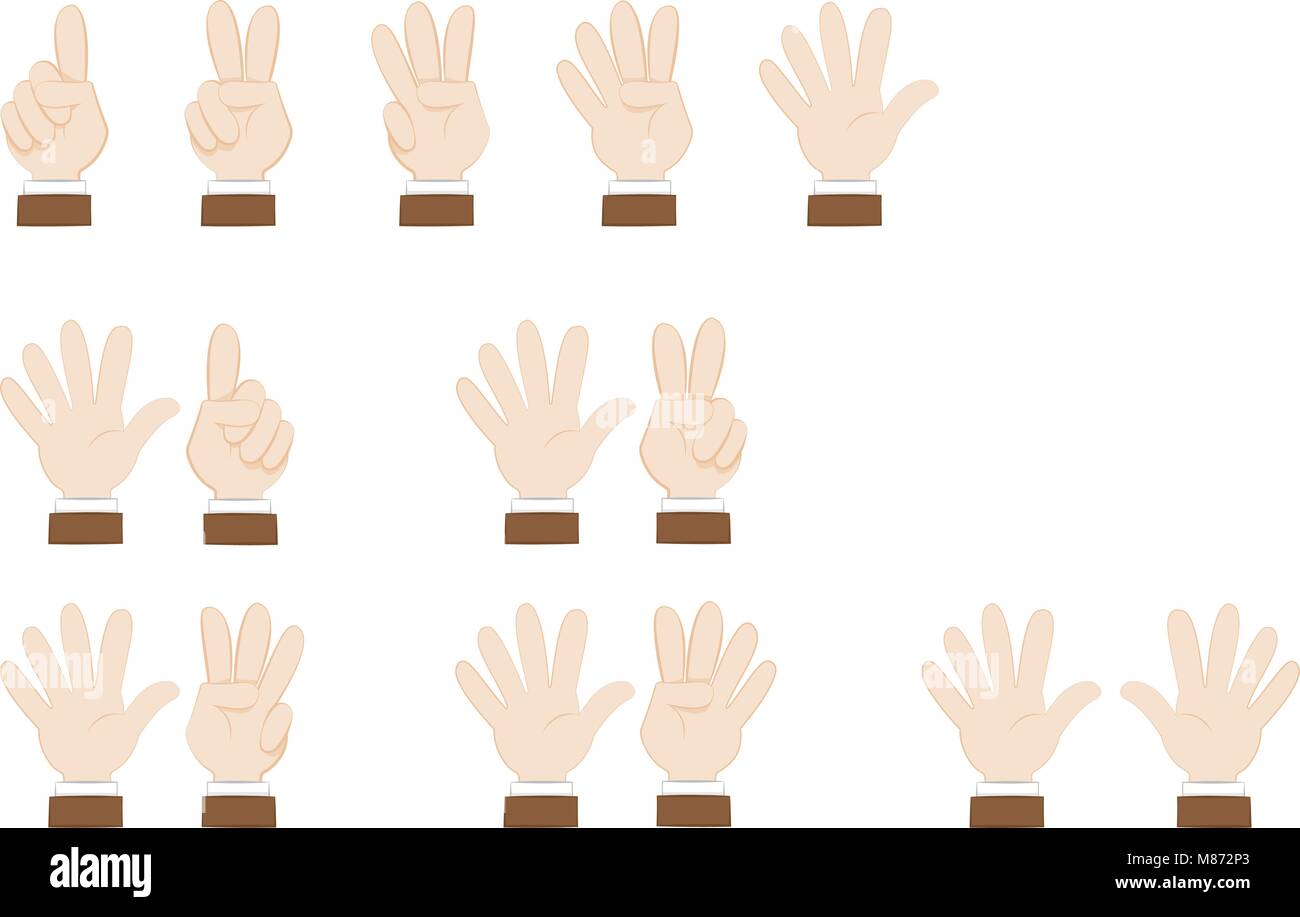 Numbers 1 to 10 vector hi-res stock photography and images - Alamy