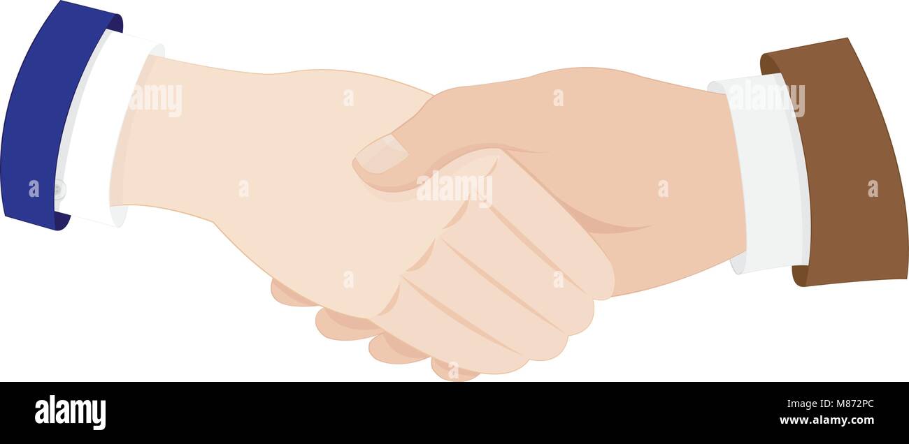 Businessman shaking partner hand Stock Vector Images - Alamy