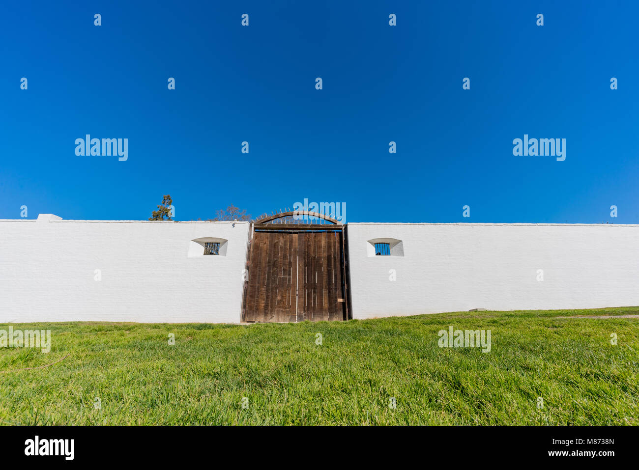 The historical Sutter's Fort State Historic Park at Sacramento ...