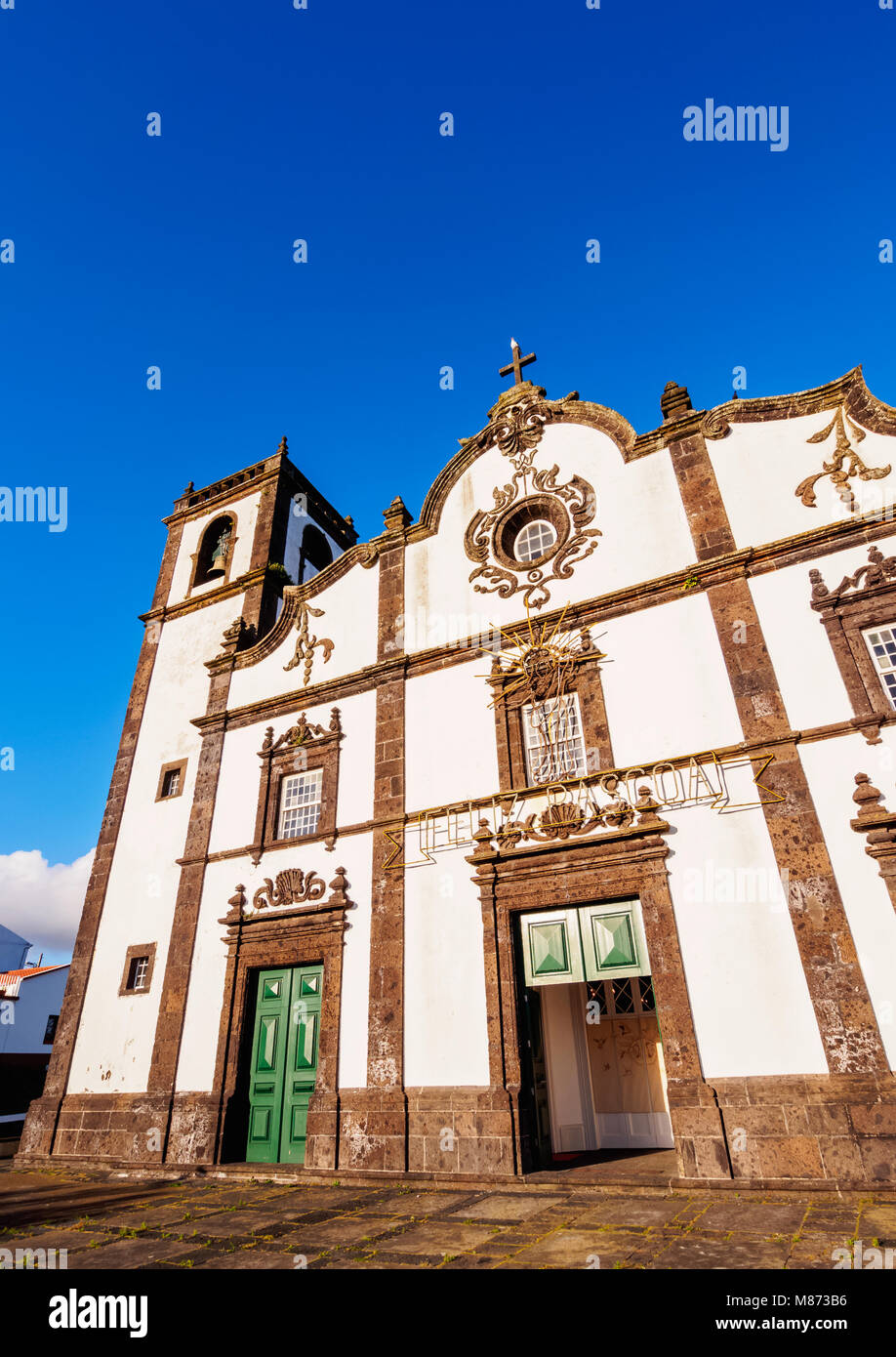 Church in Sao Roque, Sao Miguel Island, Azores, Portugal Stock Photo ...