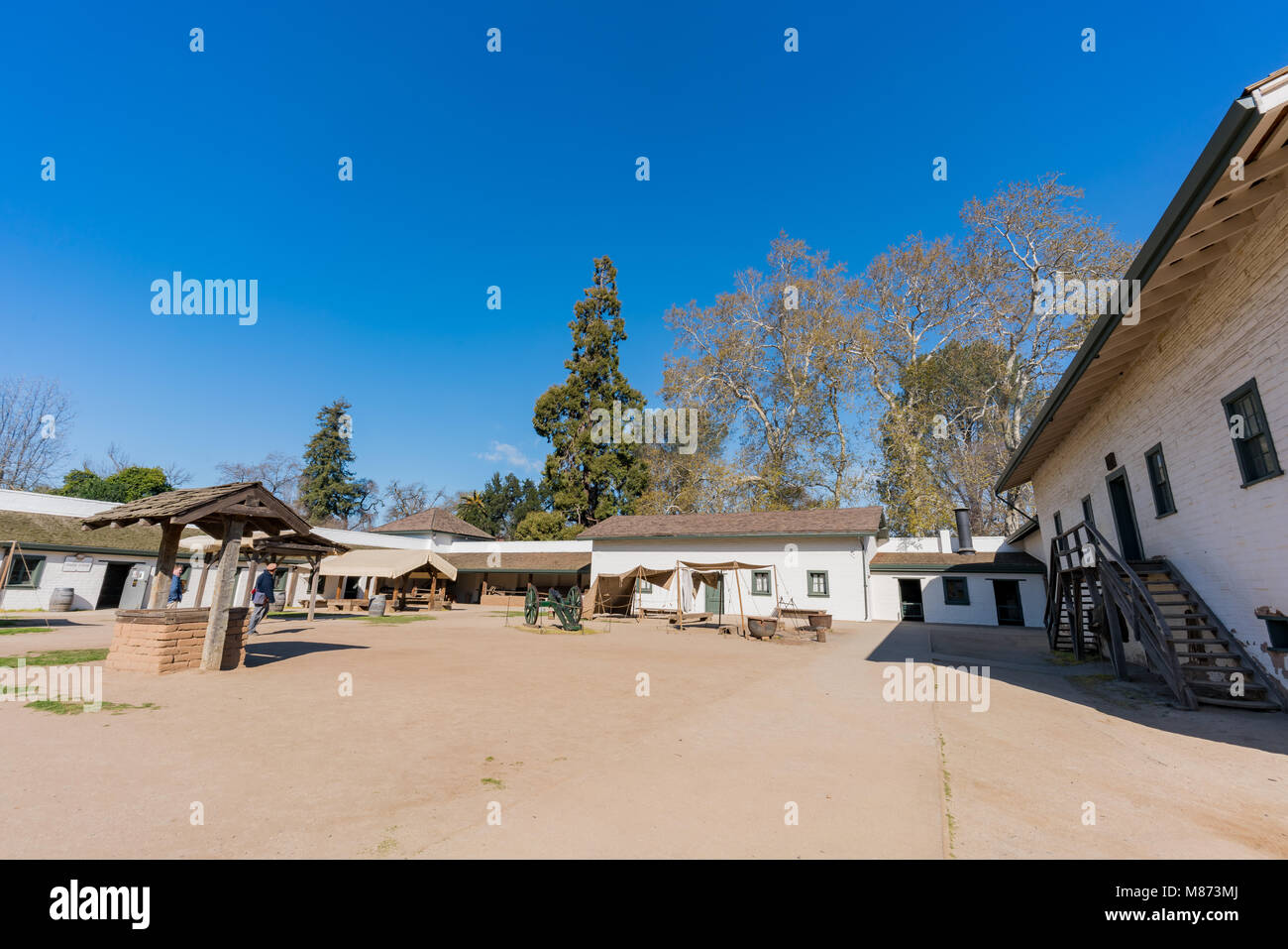 The historical Sutter's Fort State Historic Park at Sacramento ...