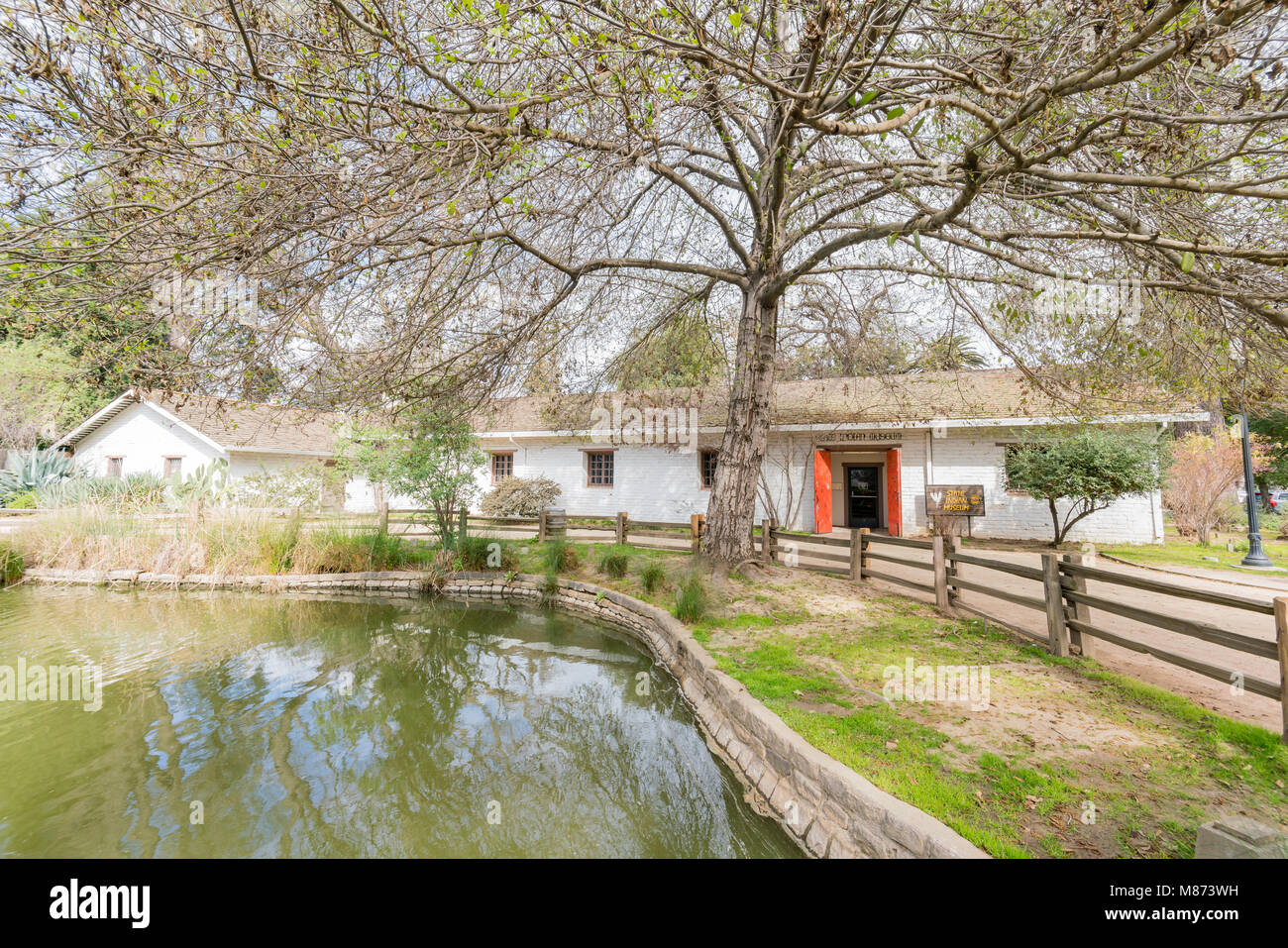Exterior view of the historical State Indian Museum at Sacramento ...