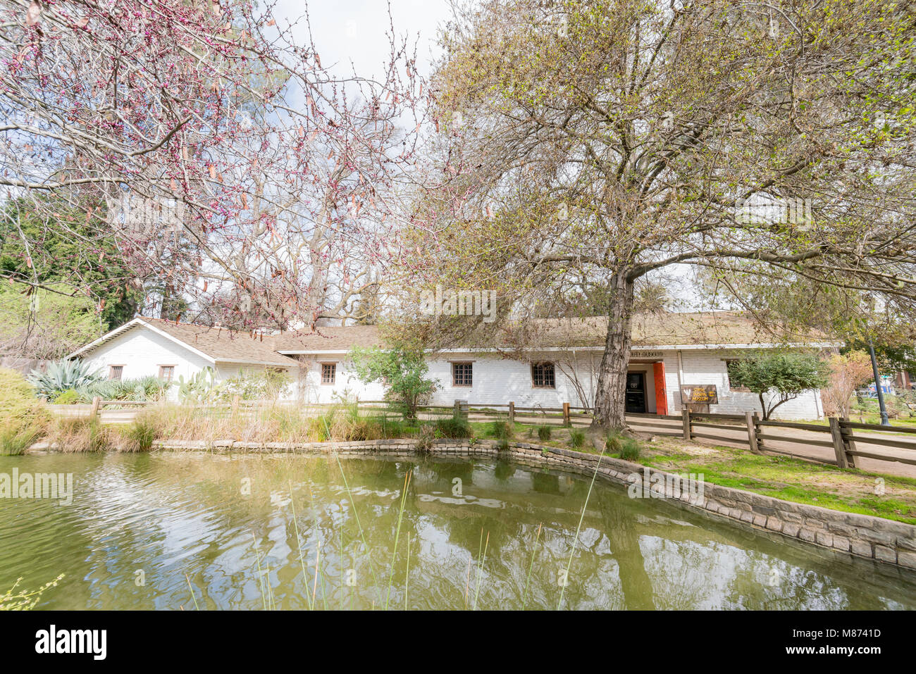 Exterior view of the historical State Indian Museum at Sacramento ...