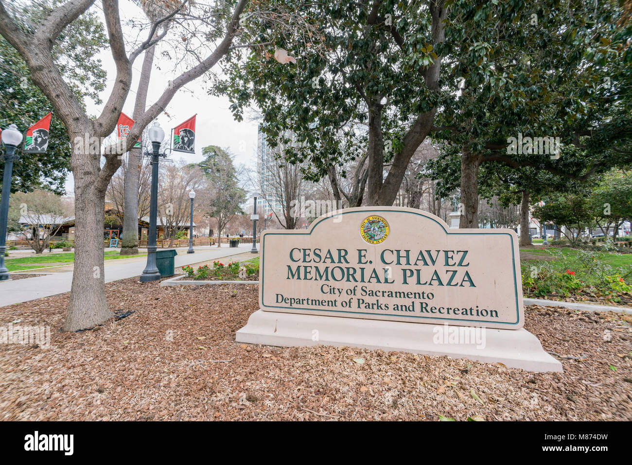 Cesar chavez memorial plaza hi-res stock photography and images - Alamy