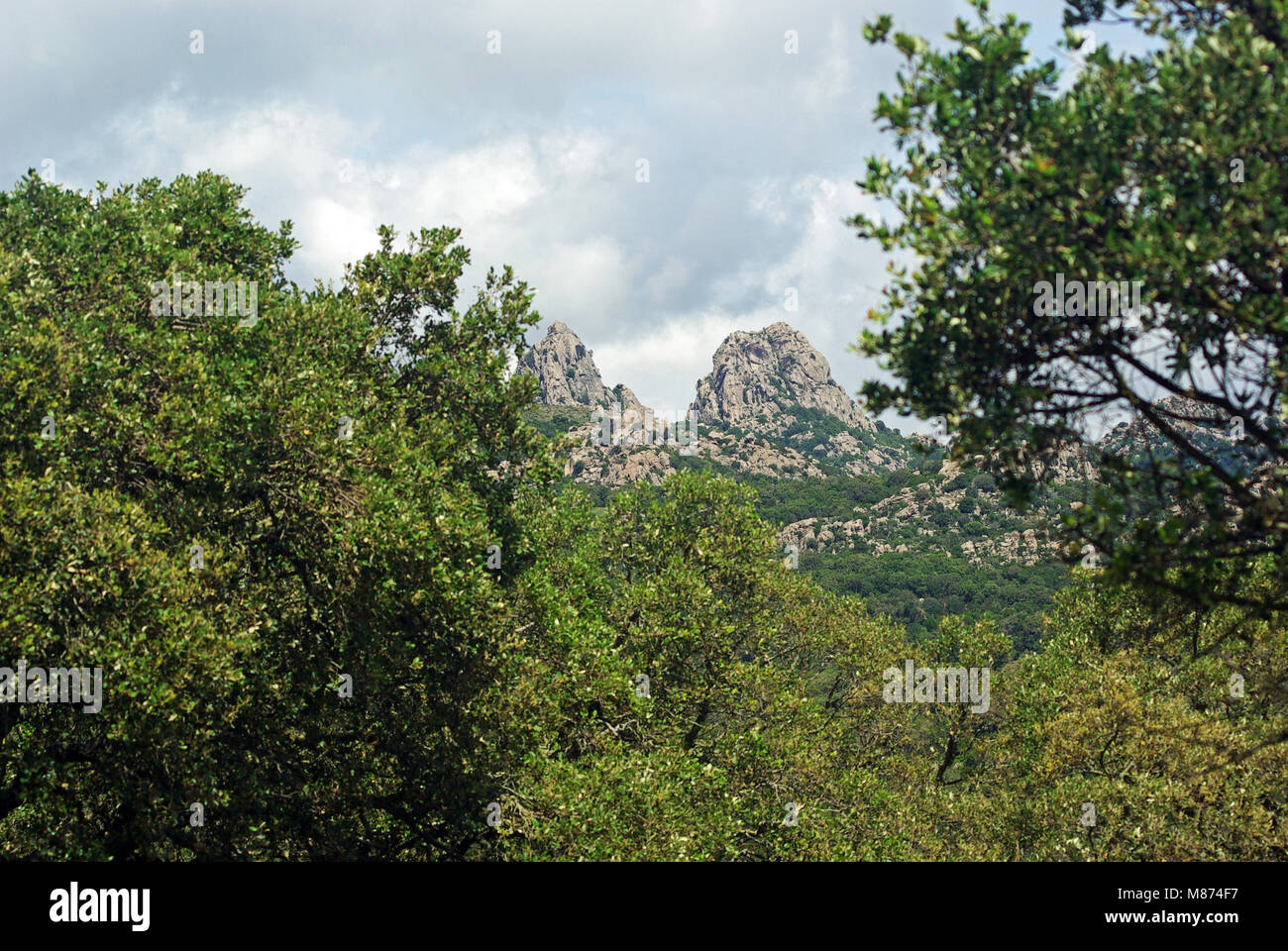 Sardinian typcal granite: Aggius in Gallura region Stock Photo - Alamy