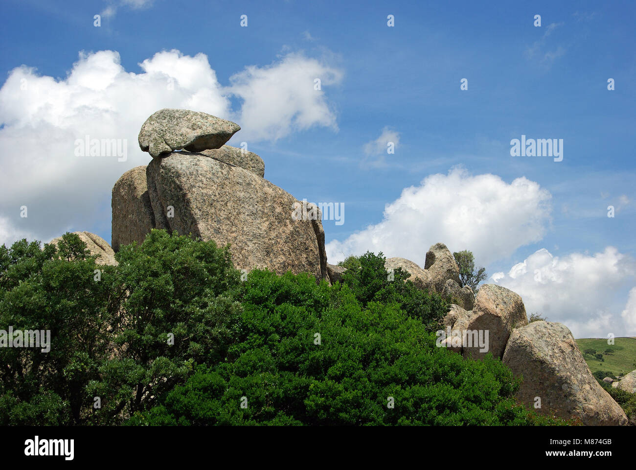 Sardinian typcal granite: The Valle della Luna (Moon valley) near ...