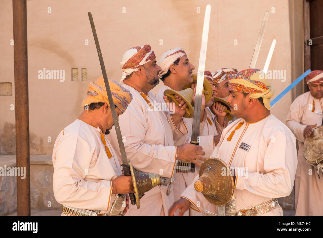 Traditional omani sword dance hi-res stock photography and images - Alamy