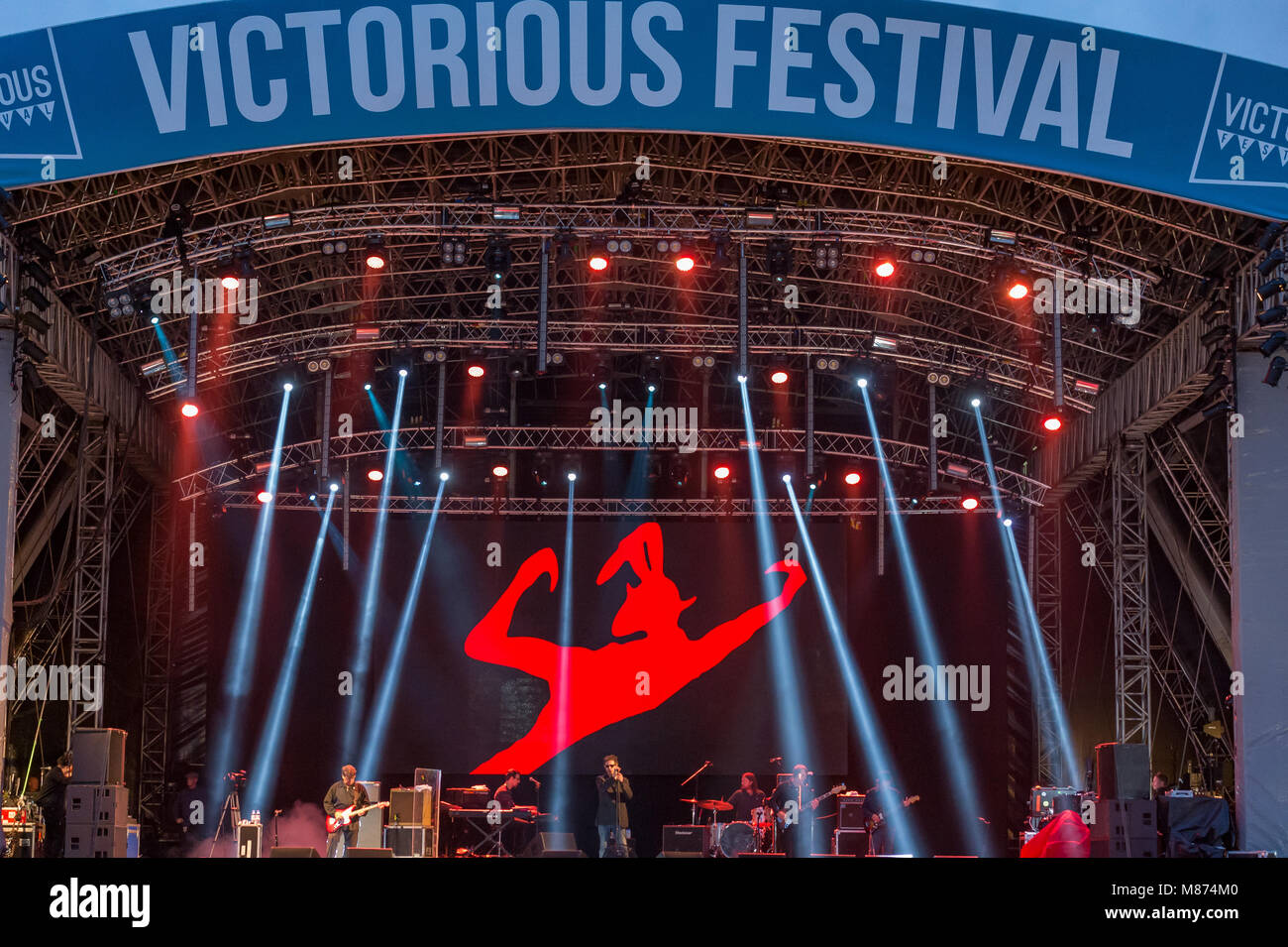 Echo & The Bunnymen Playing the Main Stage at Victorious Festival 2016 ...