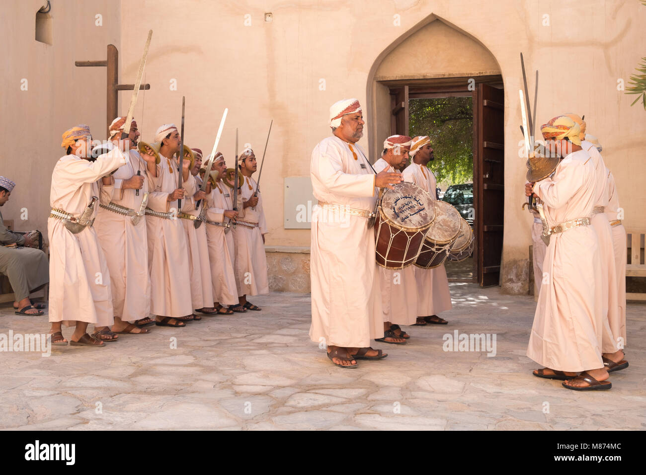 Traditional omani sword dance hi-res stock photography and images - Alamy