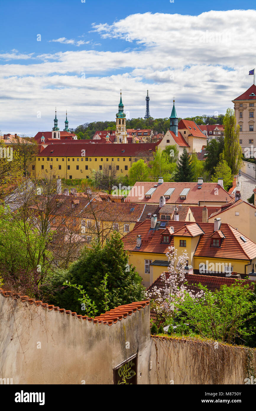 Prague red roof tops hi-res stock photography and images - Alamy
