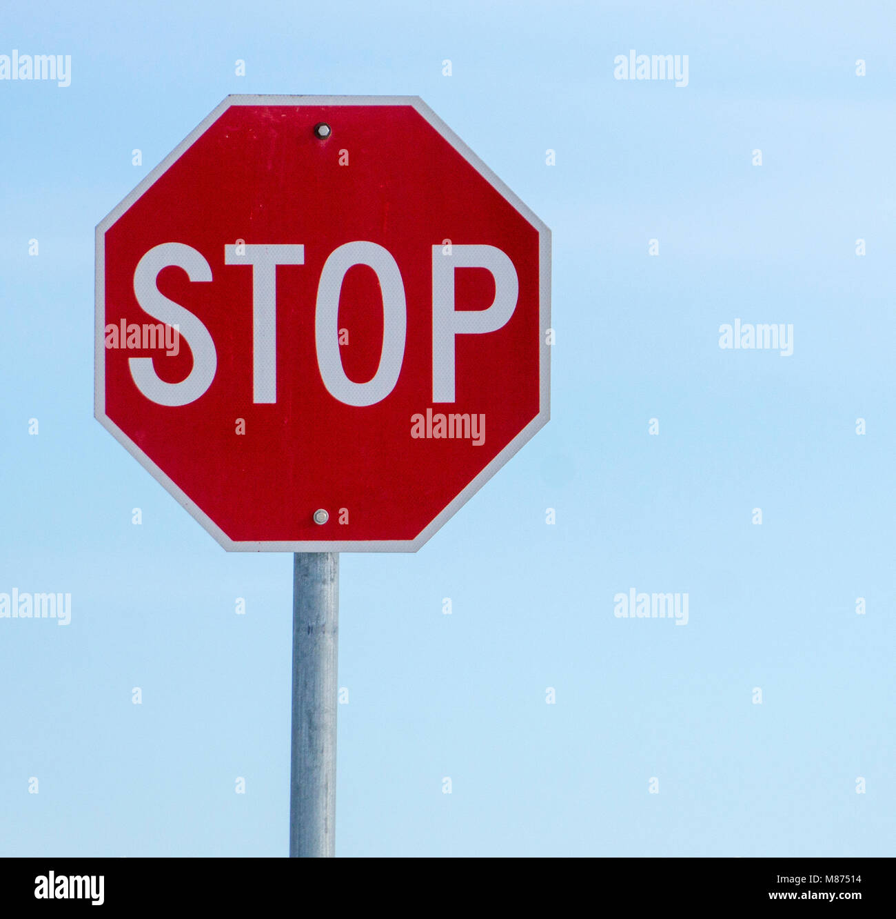 Stop sign at intersection hi-res stock photography and images - Alamy