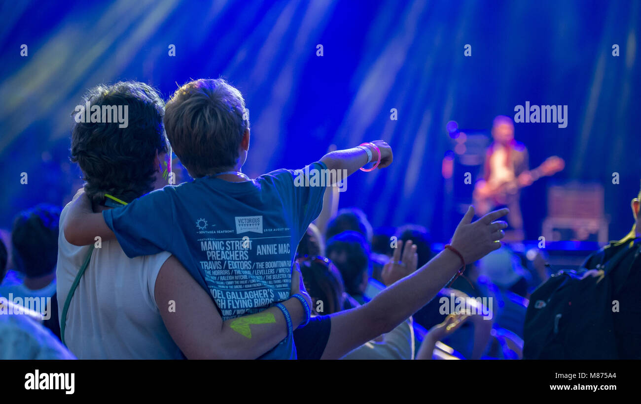 Crowds Enjoying the Main Stage Events at Victorious Festival 2016 ...