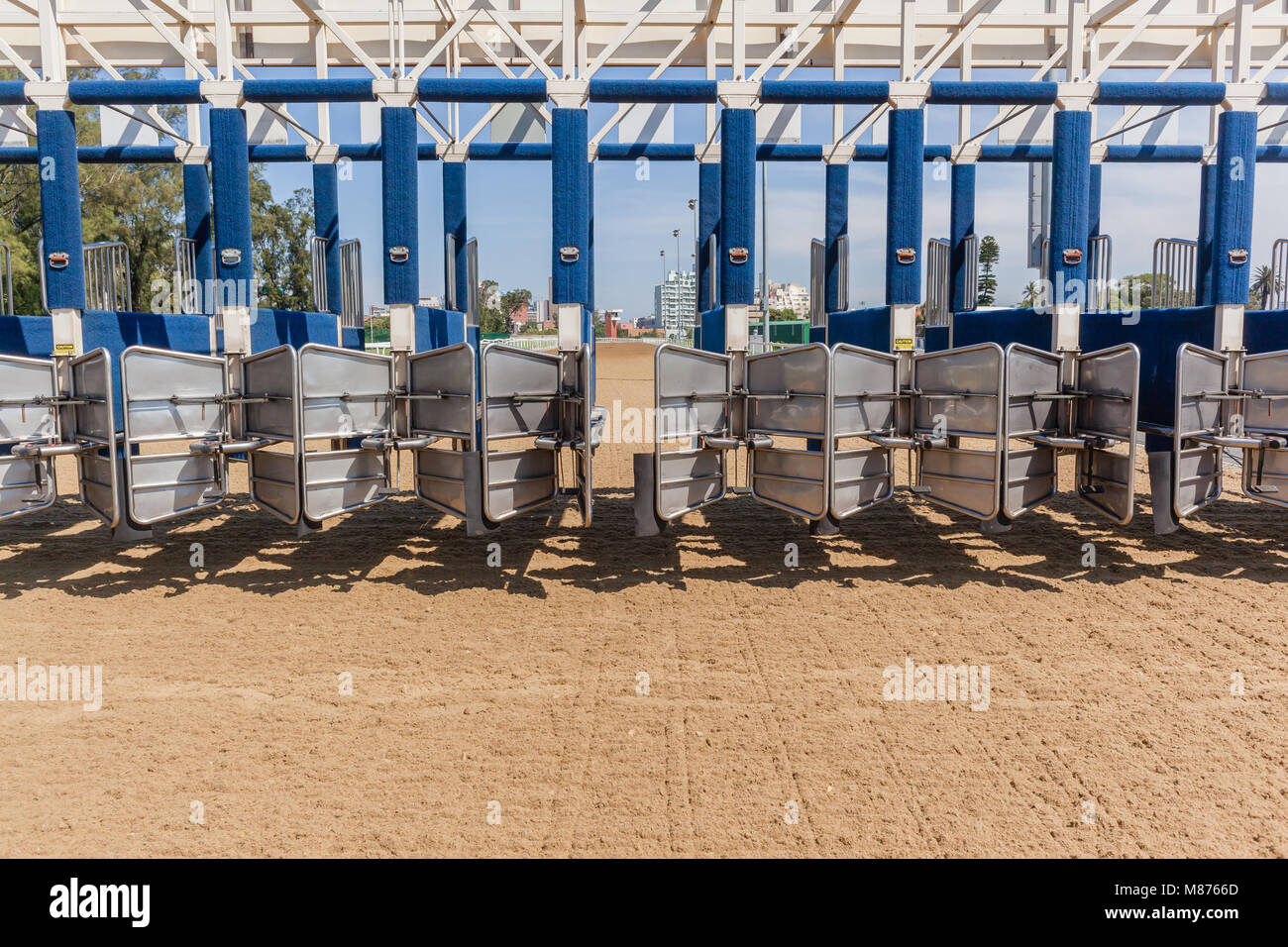 Race starting gates hi-res stock photography and images - Alamy