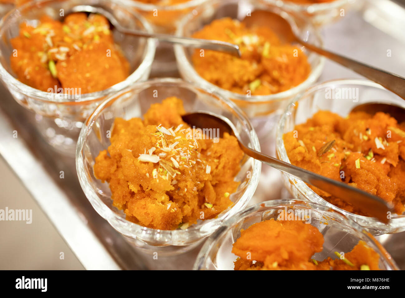 Indian bread pudding Stock Photo - Alamy