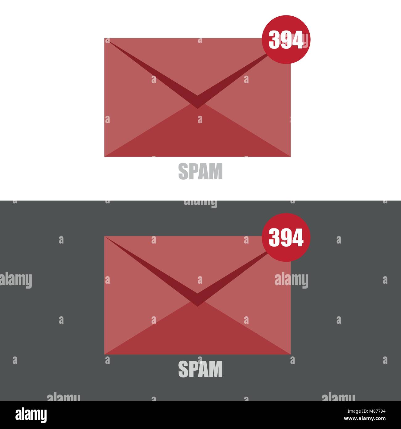 Suspicious envelope Stock Vector Images - Alamy